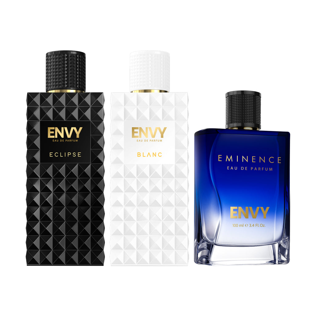 ENVY Pack of 3 Perfumes (Blanc + Eclipse + Eminence) - 100ml Each